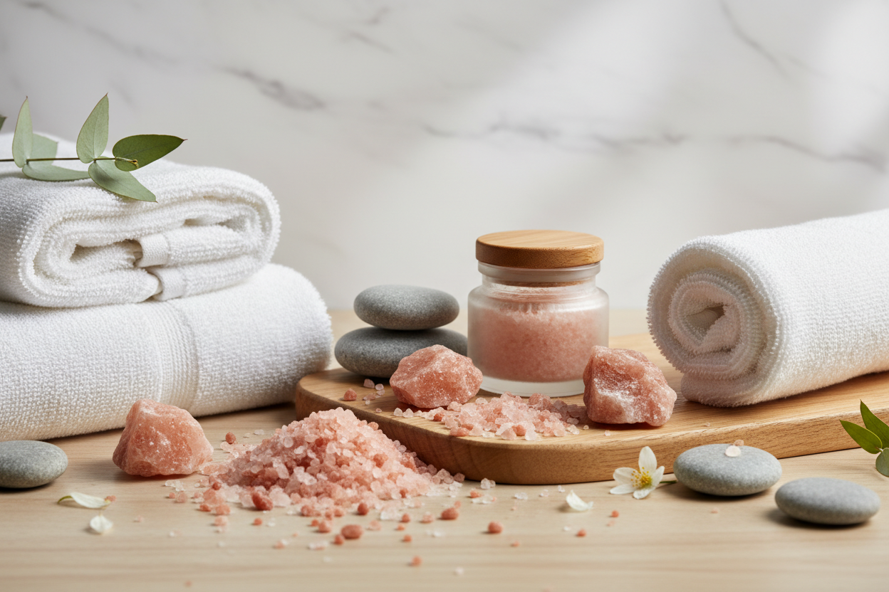 Sal esfoliante do Himalaia - Pote com 50g – Mundo dos Óleos